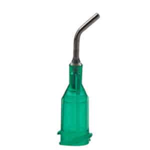 Angled Syringe Tip, 45 Degrees, 18 Gauge, Green, 12.7mm (1/2″)