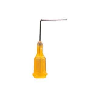 Angled Syringe Tip, 90 Degrees, 23 Gauge, Orange, 12.7mm (1/2″)